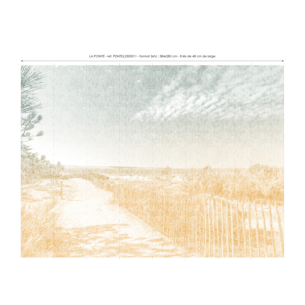 Papier peint panoramique La Pointe par Lé Papiers de Ninon - Décoration ...